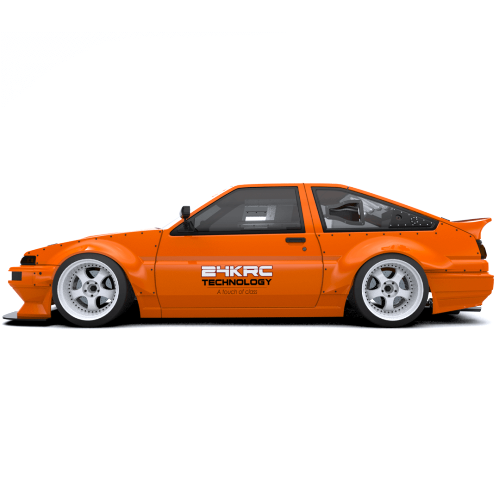 24KRC Toyota AE86 Trueno D-Works Wide Body Kit – MRC Plaza