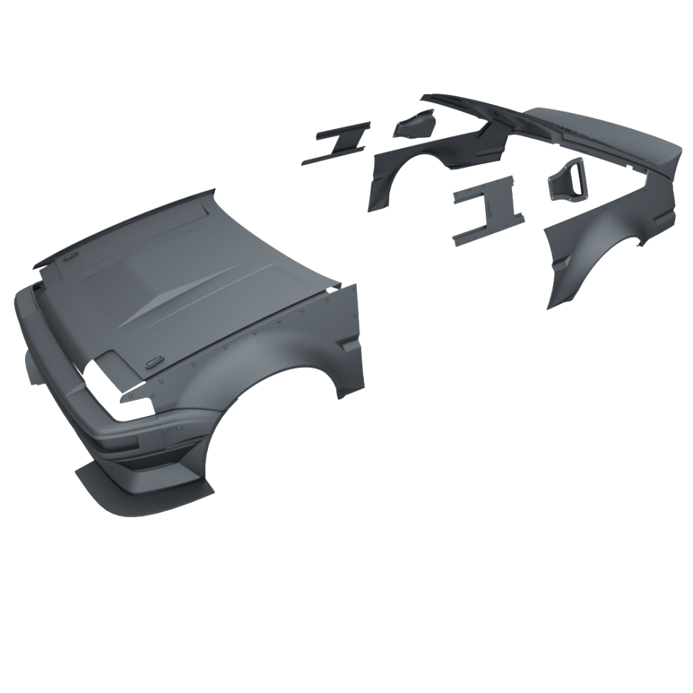 24KRC Toyota AE86 Trueno D-Works Wide Body Kit – MRC Plaza