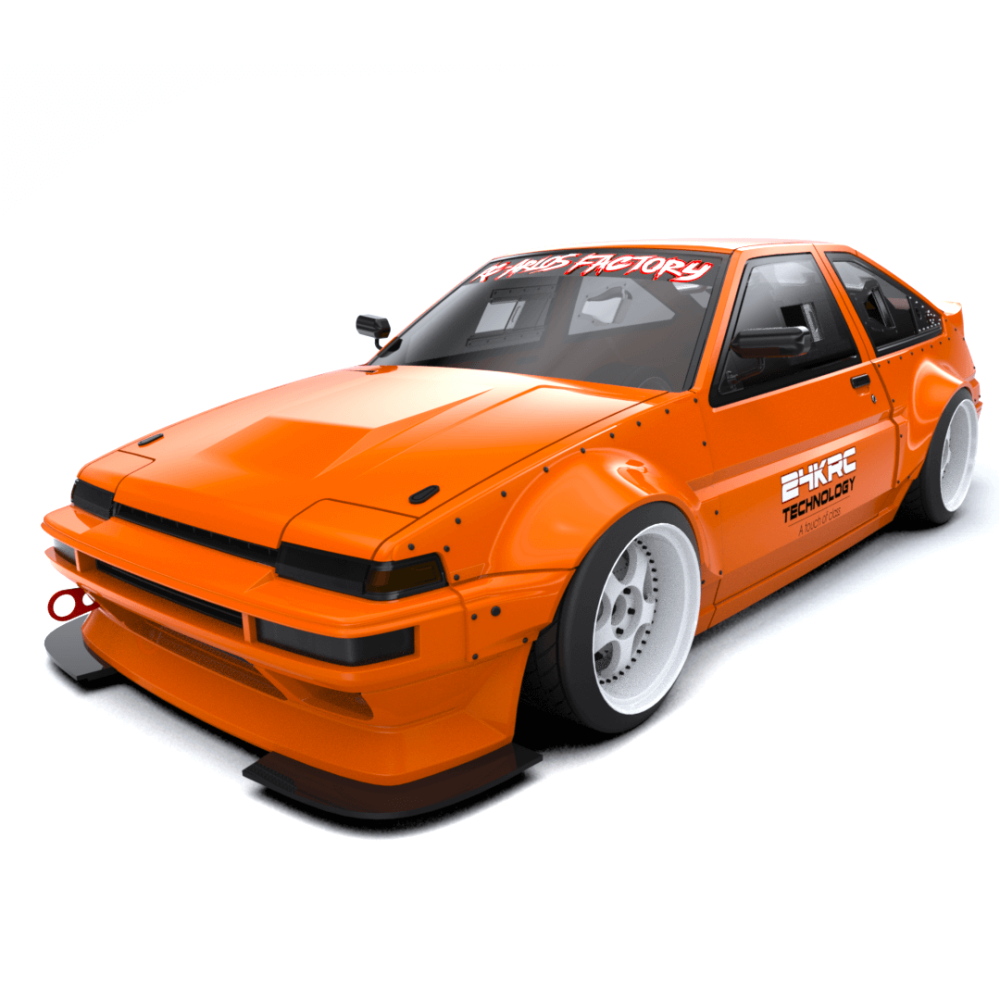 24KRC Toyota AE86 Trueno D-Works Wide Body Kit – MRC Plaza