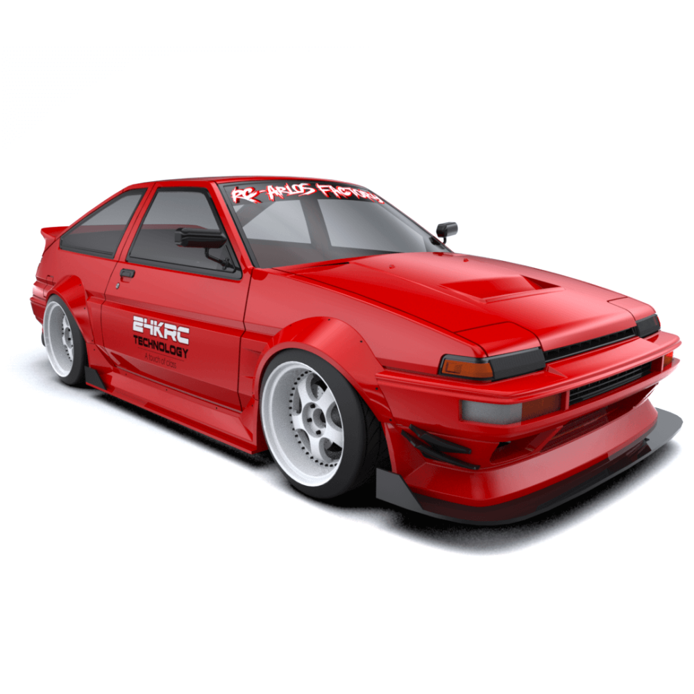 24KRC Toyota AE86 Trueno J-Run Wide Body Kit – MRC Plaza