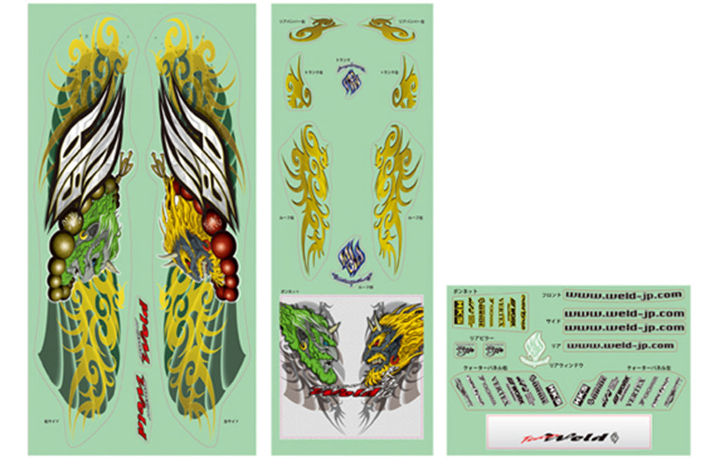 Overdose Team Weld FUJIN-RAIJIN Graphic Decal Set – MRC Plaza