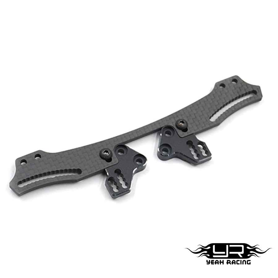 Yeah Racing Adjustable Rear Shock Tower Set - Black – MRC Plaza